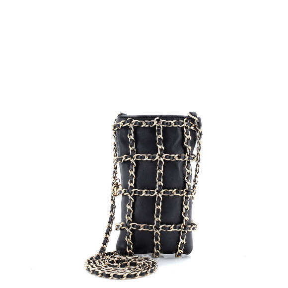 CHANEL | Bags | Chanel Tech Me Out Clutch With Chain Lambskin | Poshmark